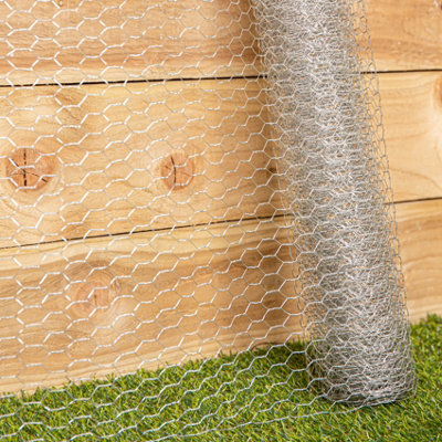 5m x 90cm x 13mm Galvanised Metal Chicken Garden Wire Netting or Fencing