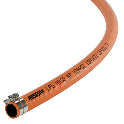 5mm ID PVC LPG Hose with Free Hose Clips - 40 Metres - Gas Hose Pipe ...