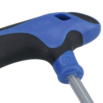 5mm Metric T Handle Allen Hex and Ball Ended Hexagon Key T Bar Wrench