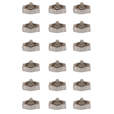 5mm Simplex Wire Rope / Cable Clamp Grips 18 PACK 316 Marine Stainless ...