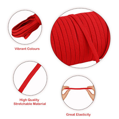 5mm Wide Flat Elastic Band, Adjustable Strech Elastic Cord Flat Tape ...