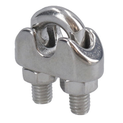 5mm Wire Rope / Cable Grip / Clamp Stainless Steel 316 Marine Grade 2 ...