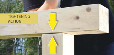 5mm x 60mm (Pack of 200) Yellow Hardened Countersunk Head Torx Wood ...