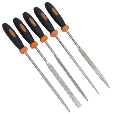 5pc Diamond Needle File Set Diamond Files for Model Engineering