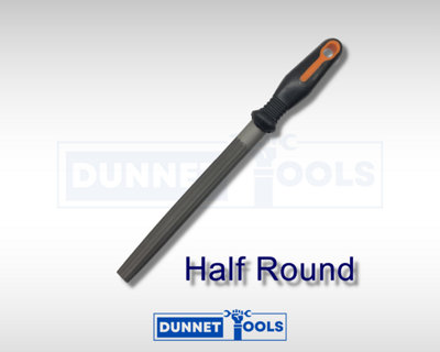 5pc File Set 8" Soft Grip Engineer Metal Half Round Flat Triangular ...