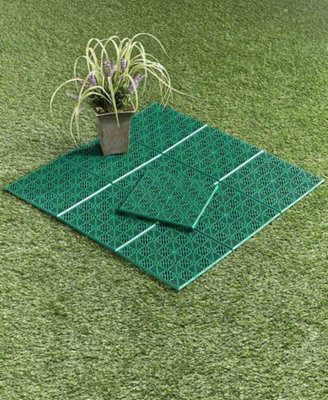 5pc Garden Interlocking Green Tiles