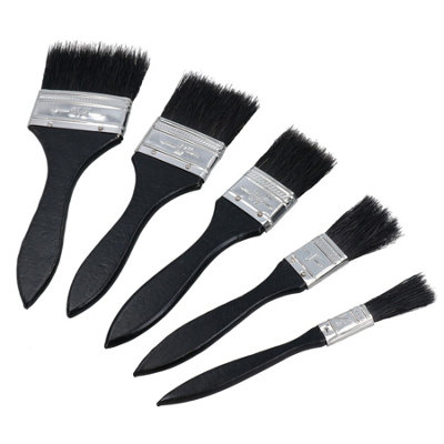 5pc Paint Painting and Decorating Brush Set Cleaning Dusting | DIY at B&Q