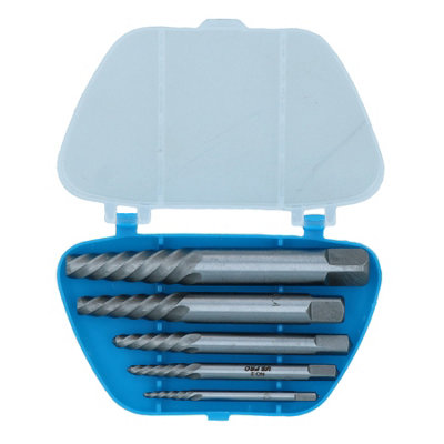 5pc Screw Extractor Remover Set for Damaged Broken Screws Bolts 3 - 18mm