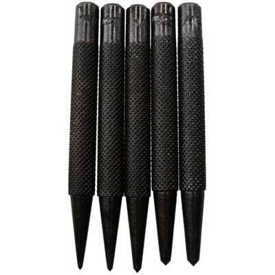 5pc Steel Centre Punch Metal Nail Brads Dot Starter Marking Set 1/16in ...