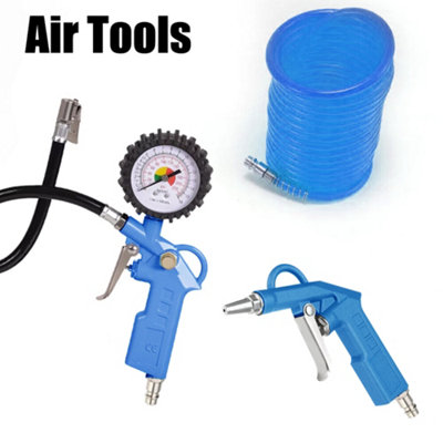 5PCS Air Compressor Accessory Kit Euro Fit, Ext Hose, Tyre, Paint, Oil ...