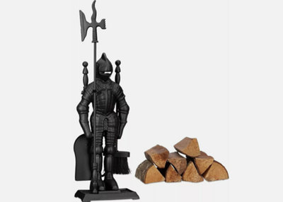 5Pcs Black Knight Fireside Companion Set - Fire104