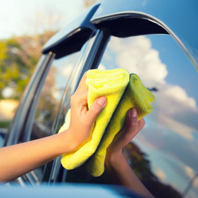 5Pcs Goodyear Microfibre Buffing Cleaning Polishing Lint Free Towel ...