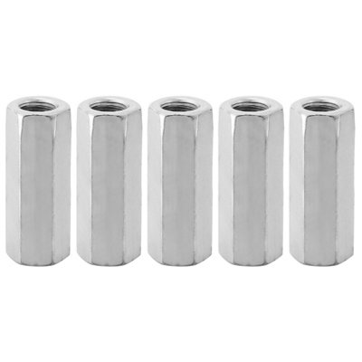 5pcs M12x50 Long Hex Rod Nuts and Standoff Threaded Fasteners