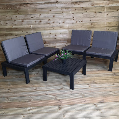 Plastic garden sofa set store