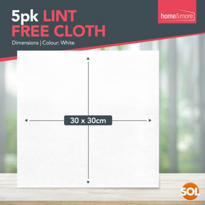 5pk Lint Free Cleaning ClothsLint Free Cloth for Polishing, Buffing ...