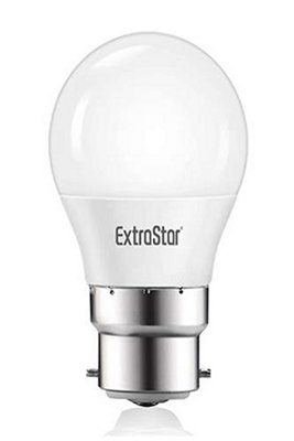 5W LED Ball Bulb B22, 4200K, Pack of 2, Clampshell