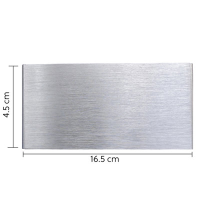 5W LED Up and Down Wall Light, Brushed Aluminium Finish Warm White (Non ...