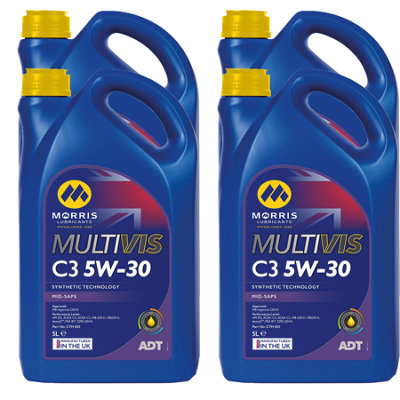 5w30 Fully Synthetic Engine Oil Morris Multivis ADT Mid Saps C3 dexos2 4x5L