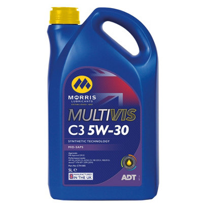 5w30 Fully Synthetic Engine Oil Morris Multivis ADT Mid Saps C3 dexos2 7L
