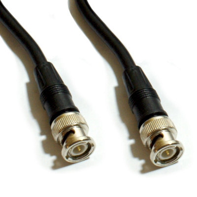 5x 0.5m Short Patch BNC CCTV Video Cable Lead Plug to Male Security ...