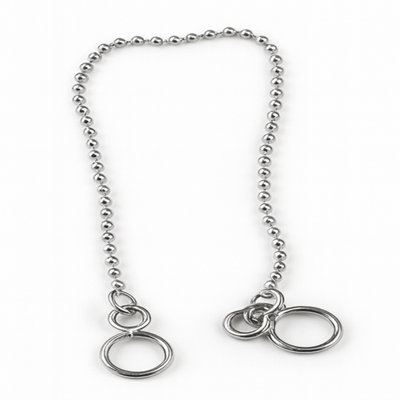 5x 12in Chrome Plated Ball Chain with S Hooks - Durable Plug Chain ...