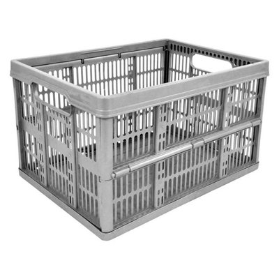 5x 32 Litre Large Stackable Multi Use Fruit, Veg, Books Strong Foldable ...