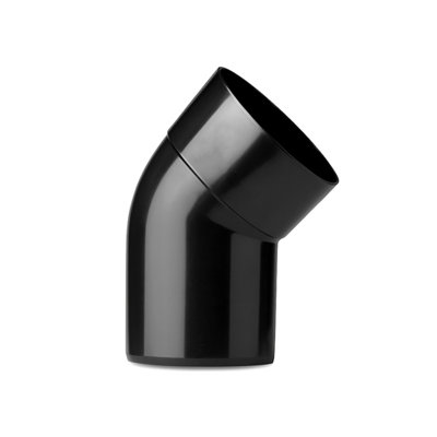 5x 36mm Male & Female 45 Degree Solvent Weld Bend Black Plastic Waste ...