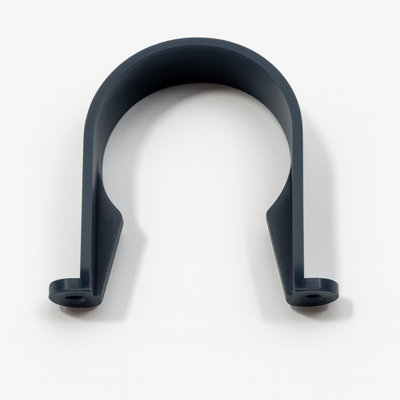 5x 56mm Solvent Weld Pipe Clip - Black - Secure Pipe Support Bracket ...