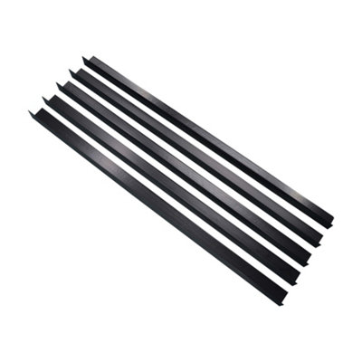 5x Black 50 x 50mm Plastic Angle Trim 1 Metre UPVC Trim for Edges ...