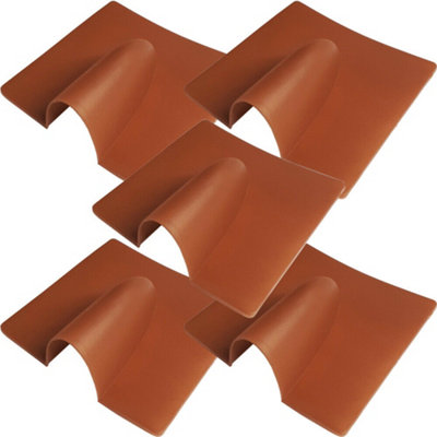 5x Brown Brick Buster Plate Cable Wall Entry Tidy Hole Cover Satellite ...