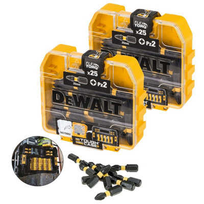 5X Dewalt 25 Piece Impact Extreme PH2 Phillips Screwdriver Bit Set ...