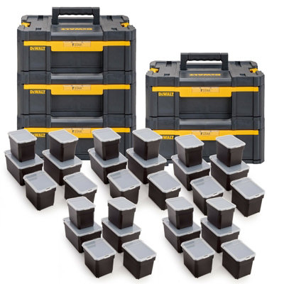 5x Dewalt DWST1-70705 TStak III Deep Draw Stackable Tool Storage Box ...