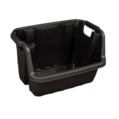 5x Heavy Duty Stacking Box Crate Veg Recycling Storage Box Home Tool ...