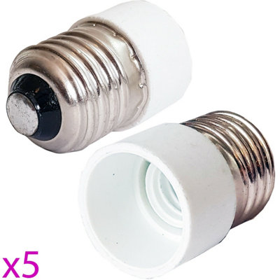 5x Light Bulb Adapter E27 Edison to E14 Screw Type Mini SES Adapter ...