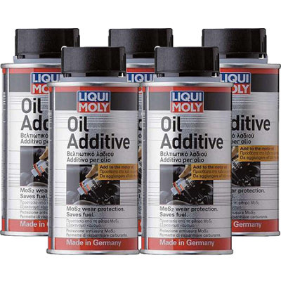 5x Liqui Moly MoS2 Oil Additive 125ml Low-Viscosity Increases Smooth ...