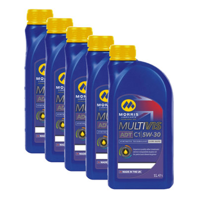 5x1L MORRIS 5w30 Fully Synthetic Engine Oil Low Saps ACEA C1, STJLR.03.5005