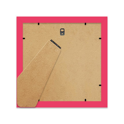 5x5" Bright Pink Picture Frame - 5x5" Square Frame with 2x2" Mount for ...