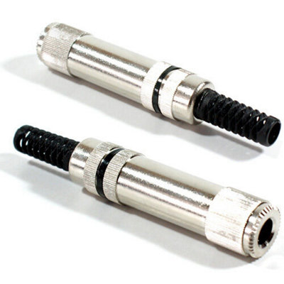 6.35mm 1/4" Stereo Jack Socket Solder Connector Guitar/Amp Audio Female ...