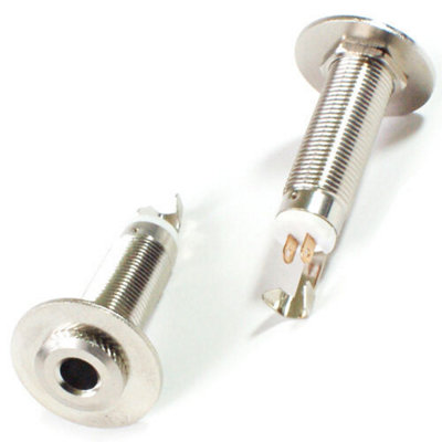 6.35mm 1/4" Stereo Panel Mount Solder Connector Audio Jack Socket ...