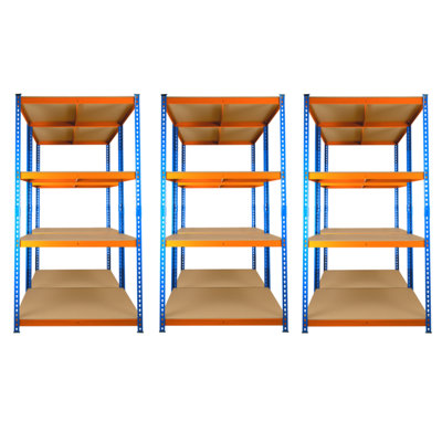 6 Bays of 4 Tier Extra Heavy Duty Storage Racking 1800h x 900w x 600d ...