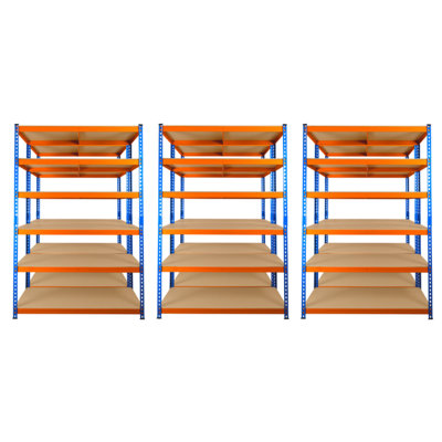 6 Bays of 6 Tier Extra Heavy Duty Storage Racking 1800h x 1200w x 450d ...