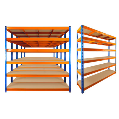 6 Bays of 6 Tier ULTRA HEAVY DUTY Storage Racking 1800h x 1800w x 450d ...