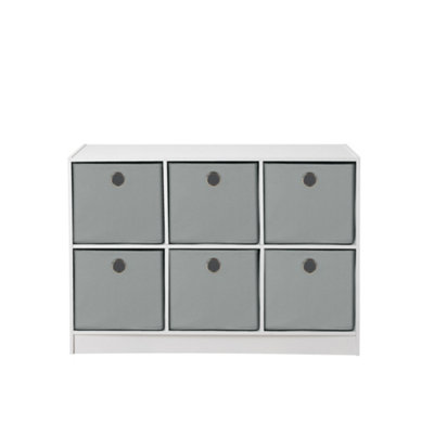 Cube storage unit with boxes store