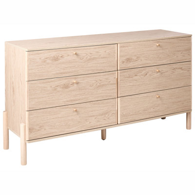 6 DRAWER CHEST COLLINS LIGHT BROWN