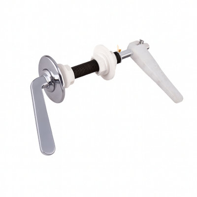 6" Extended Toilet Flush Handle Pack - Chrome - Low Level WC Lever with ...