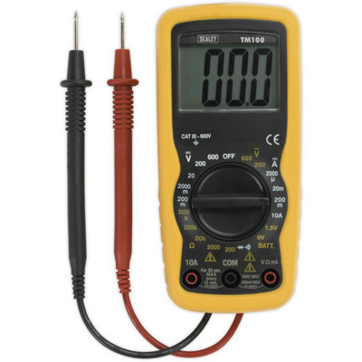 6 Function Digital Multimeter - High Precision - LCD Display - Battery ...