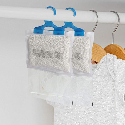6 Hanging Wardrobe Dehumidifier - Moisture Absorber - With Hydrophilic ...