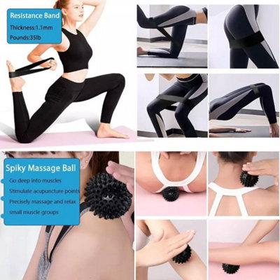 6 IN 1 Muscle Foam Roller Set Massage Roller Stick for Muscle Relax ...