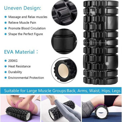 6 IN 1 Muscle Foam Roller Set Massage Roller Stick for Muscle Relax ...