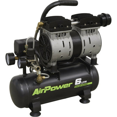 6 Litre Low Noise Direct Drive Air Compressor with Automatic Pressure ...